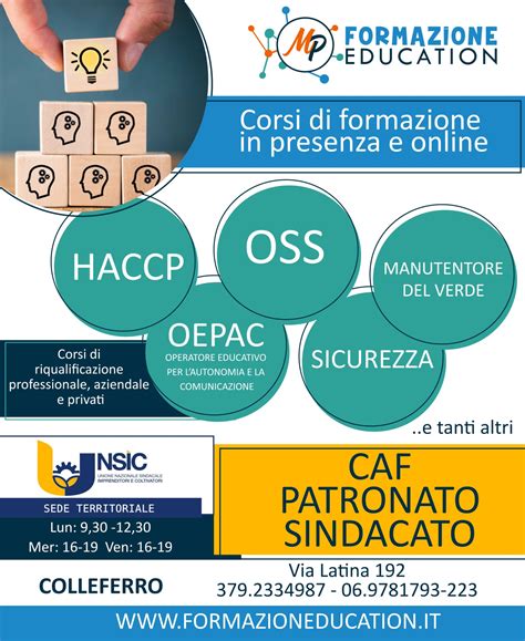 Caf Colleferro E Corsi Di Formazione