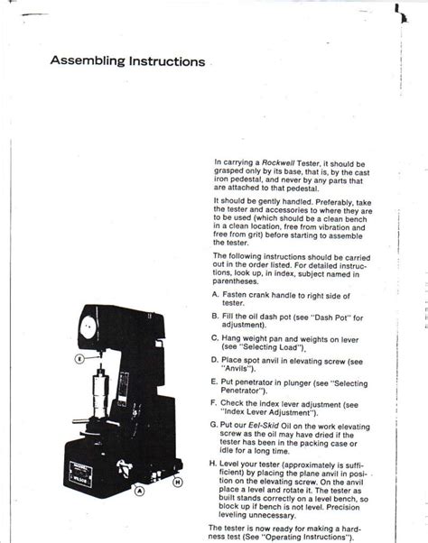 Wilson Rockwell Hardness Tester