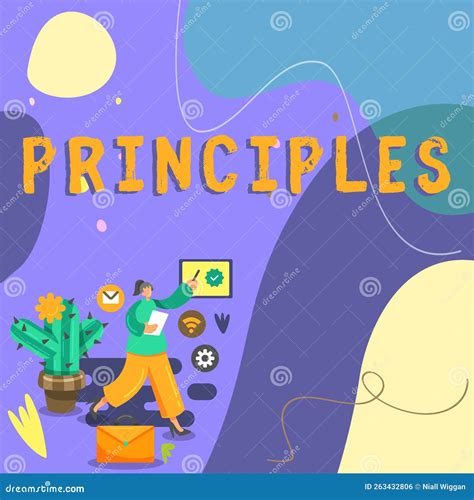 Text Sign Showing Principles Concept Meaning Fundamental Truth That