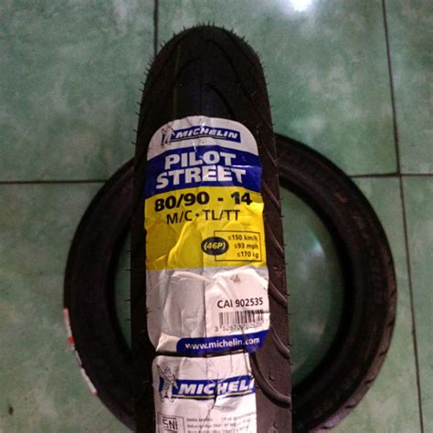 Jual BAN TUBELESS 80 90 14 MICHELIN PILOT STREET BAN MICHELIN PILOT
