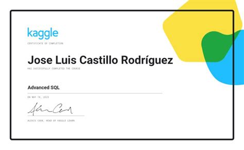 Jose Luis Castillo On Linkedin Jose Luis Castillo Rodríguez Completed The Advanced Sql Course