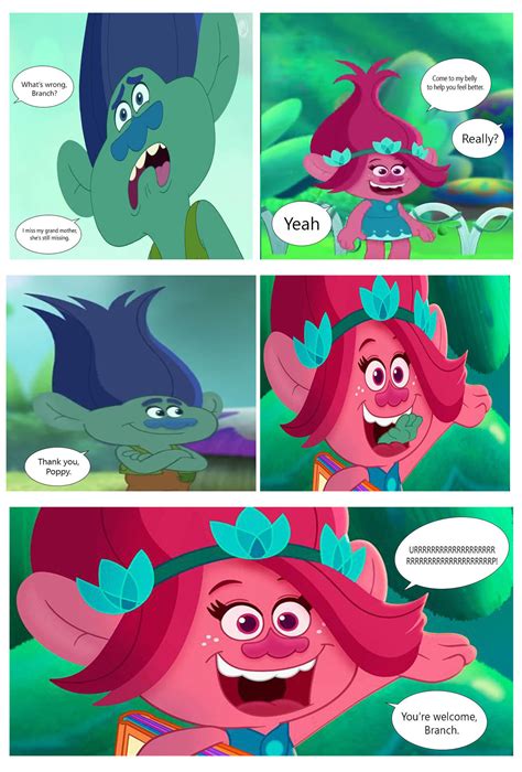 Poppy Vores Branch To Confort Him Vore Comic By Phantommanofdarkness
