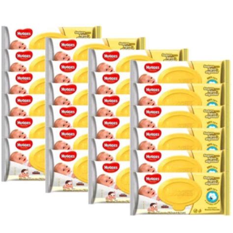 Kit 12 Pacotes C48 Lenço Umedecidos Huggies Puro E Natural Rn 576u