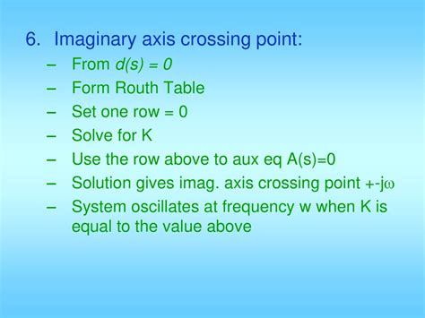 Two Parameters K And A Would Like To Know How They Affect Poles Ppt