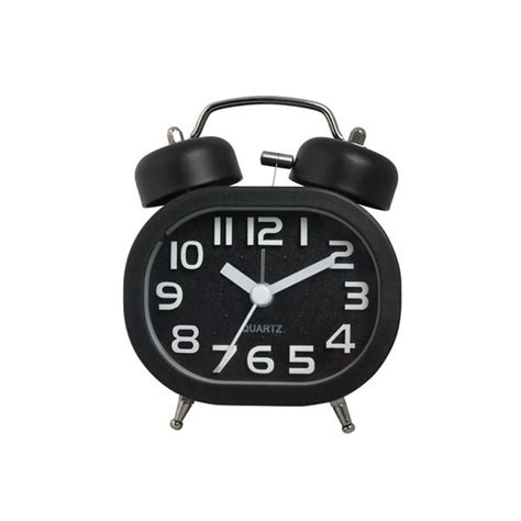 Transemion Alarm Clock Non Tick Glass Mirror Timepiece With Night