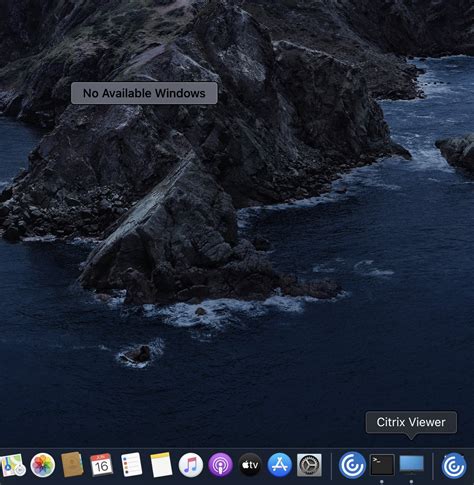 Getting No Available Windows Message When Connected To Citrix Workspace