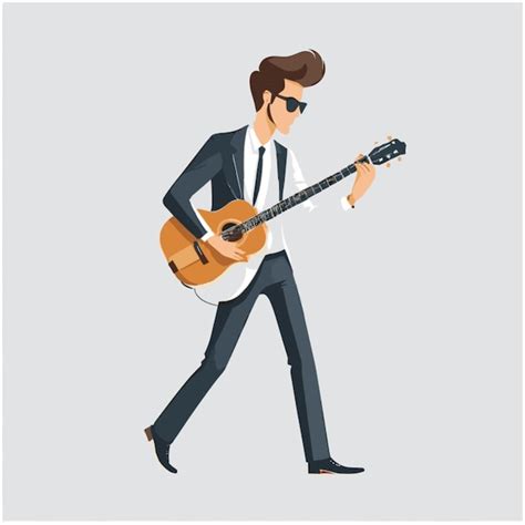 Premium Vector Musician Vector On White Background