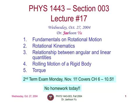 PPT Fundamentals On Rotational Motion Rotational Kinematics Relationship Between Angular And