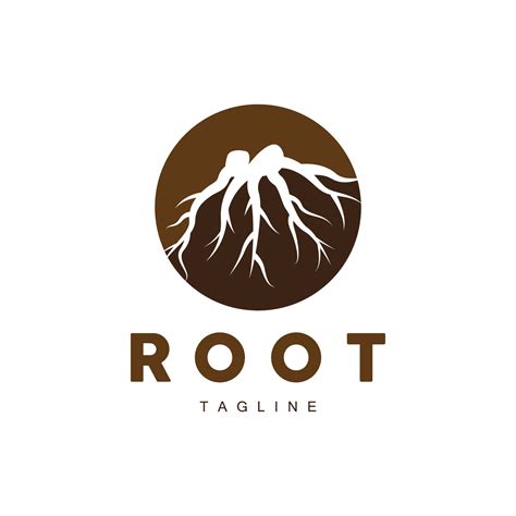 Root Logo Tree Nature Plant Vector Abstract Design Icon Template Illustration Vector