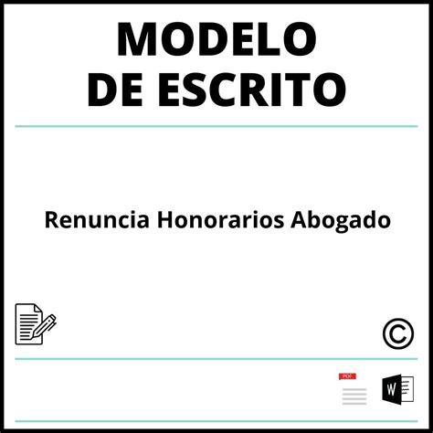 Modelo Escrito Renuncia Abogado De Oficio