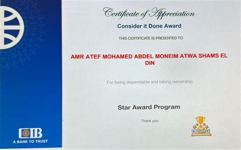 Amr Atef On Linkedin Recognition Cib