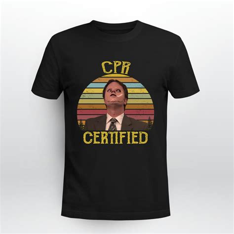 Cpr Certified Dwight Dummy Mask Shirt Lesgusa