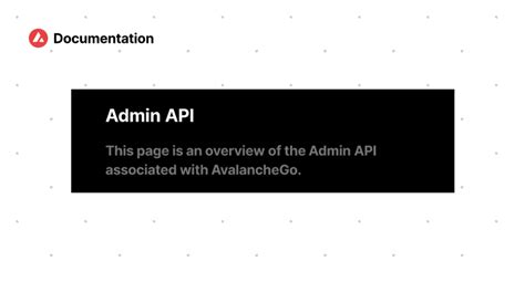 Admin Api Avalanche Builder Hub