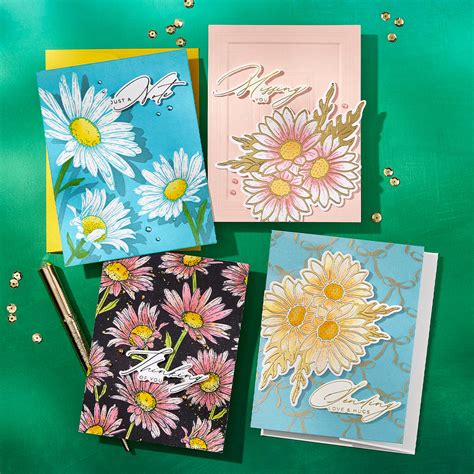 Molded Frame 3d Embossing Folder From The Yanas Daisies Collection By