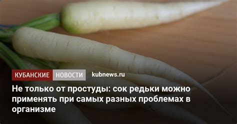 Не только от простуды: сок редьки можно применять при самых разных ...