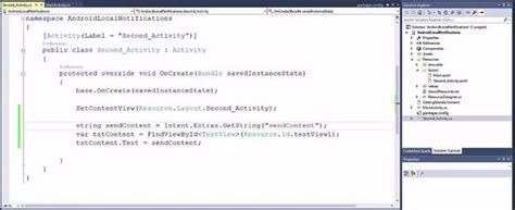 Create Local Notification In Xamarin Android Using Visual Studio