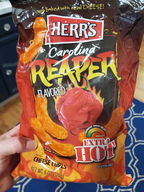 Herrs Carolina Reaper Cheese Curls Not As Hot As I Would Like But
