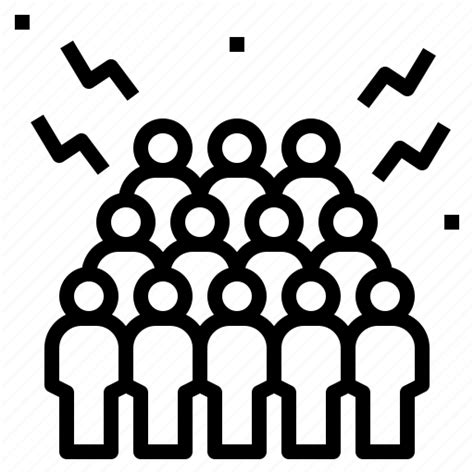 Congestion Crowd Overpopulation People Rush Icon Download On