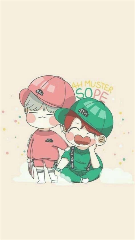 Bts V Chibi Wallpapers Wallpaper Cave
