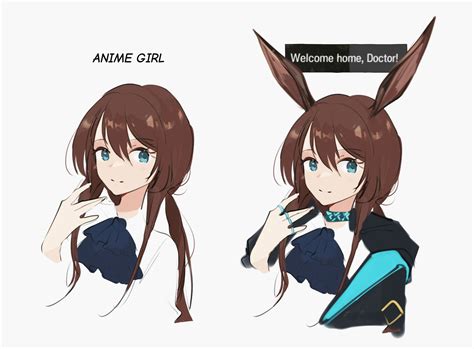 Amiya Arknights Drawn By Gupipy Danbooru