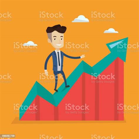 봉기 차트에 서 사업가 개발에 대한 스톡 벡터 아트 및 기타 이미지 개발 경영자 그래프 Istock