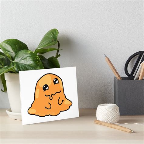 SCP 999 Orange Blob Tickle Monster Art Board Print For Sale By ToadKingStudios Redbubble