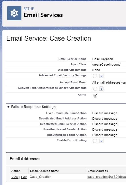 Salesforce Email To Case Using Inbound Email Service Infallibletechie