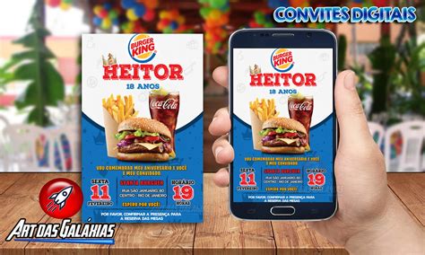 Convite Digital Burger King Aposte Seguran A E Entretenimento Ao
