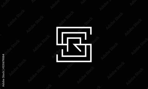 ssr letter initial logo design template vector illustration stock