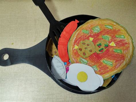 종이공작 프라이팬 만들기 네이버 블로그