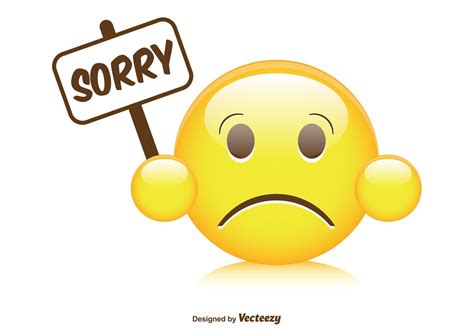 Cute Sorry Smiley Illustration 89907 Art Vectoriel Chez Vecteezy