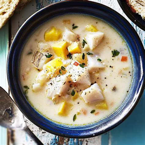 Delicious Fish Chowder Recipe With Creamy Bacon And Corn