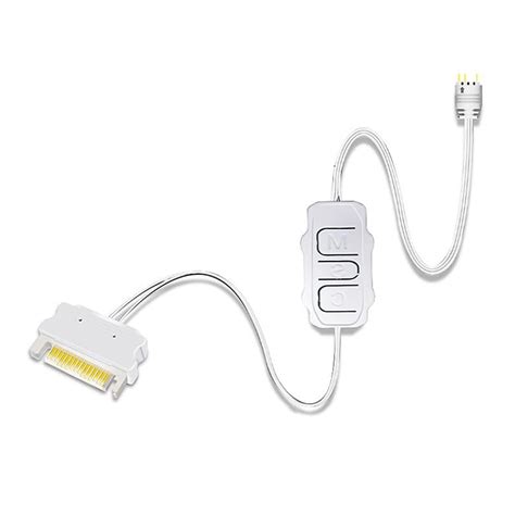 yucurem sata to 5v 3 pin rgb control cable sata power supply lengthen