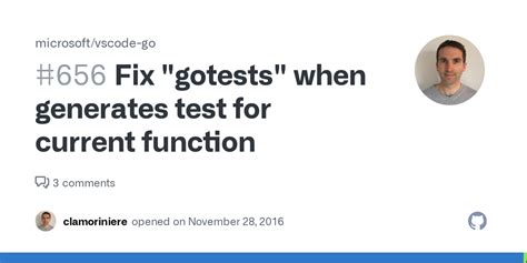 Fix Gotests When Generates Test For Current Function · Issue 656 · Microsoftvscode Go · Github