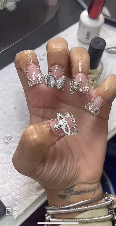 Pin By Niya On Naillllssss Acrylic Nails Pinterest Colored Acrylic