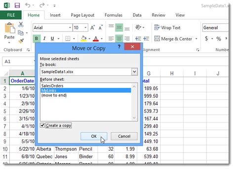 How To Easily Move Or Copy A Worksheet In Excel 2013