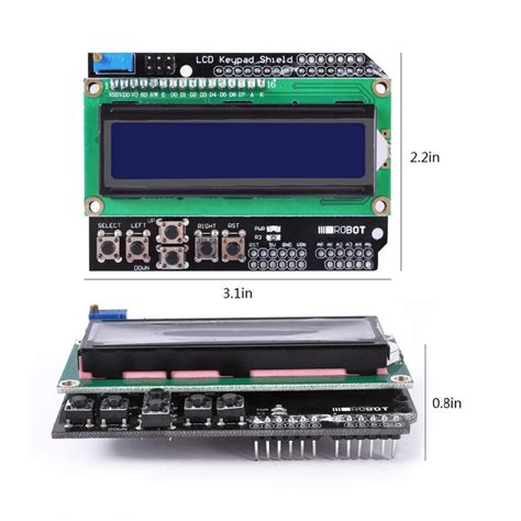 Lcd1602 Expansion Board Module Ucec Display Lcd Keypad Shield Mega2560