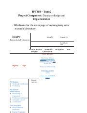 Project Deliverable 2 Pdf IFT458 Topic2 Project Component Database