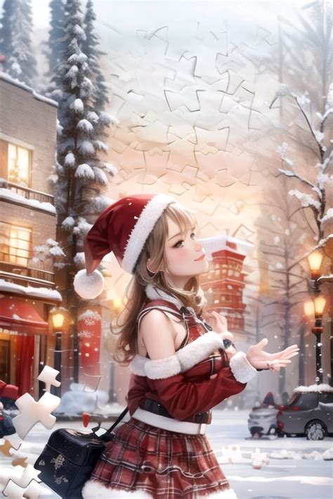 santa puzzle tensor art