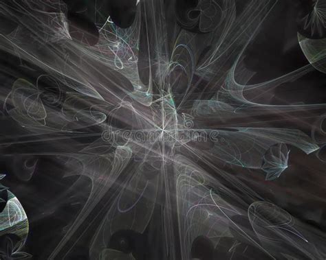 Abstract Graphic Digital Fractal Decoration Fantasy Design Shiny