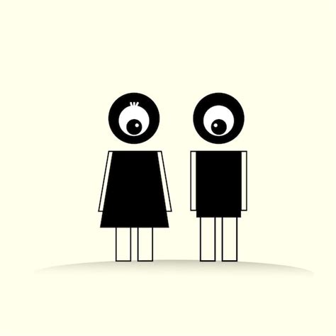 Premium Vector Simple Basic Sign Icon Male And Female Toilet Vector