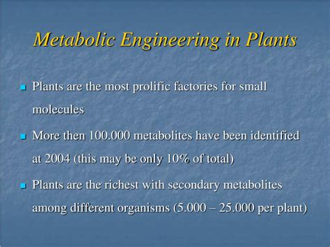 Ppt Metabolic Engineering Powerpoint Presentation Free Download Id