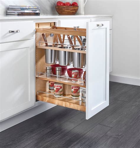 Euro Pullout 9 5 Utensil Organizer Maple Blum Cabinets To Go