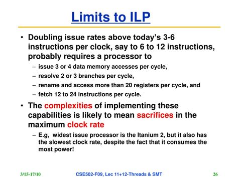 Ppt Cse Graduate Computer Architecture Lec Threading Simultaneous Multithreading