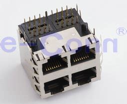 Multi Port Magnetic Modular Jacks Rj 45 Rj 45 Connector And Modular Jacks