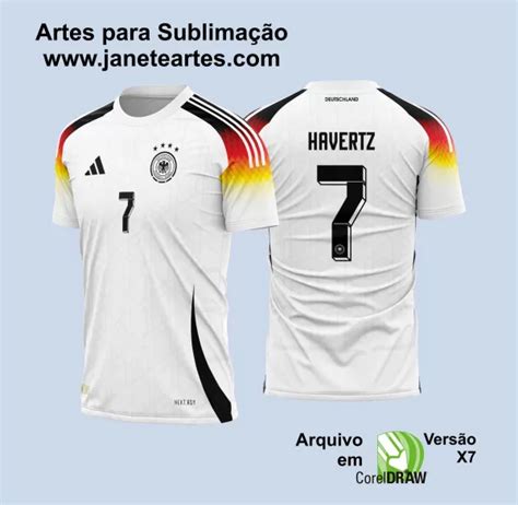 Arte Vetor Camisa Alemanha Titular 2024 2025 Janete Artes