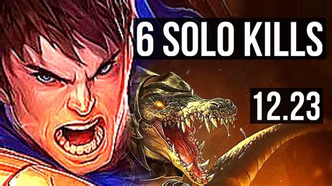 GAREN Vs RENEKTON TOP 2 0M Mastery 6 Solo Kills 900 Games