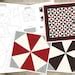 Digital PDF Quilt Block Pattern Kaleidoscope Quilt Block Pattern Modern Patchwork Instant