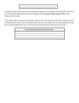 Eleven By Sandra Cisneros Guided Reading By Rainbow Literature Tpt