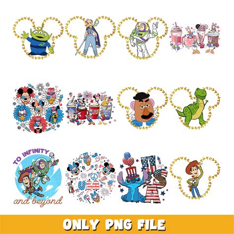 Disney Character Png Bundle Disney Character Png Disney Png